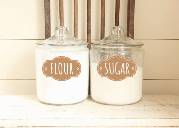 FREE Printable Kitchen Pantry Labels - 5 Hand Lettered Labels to ...