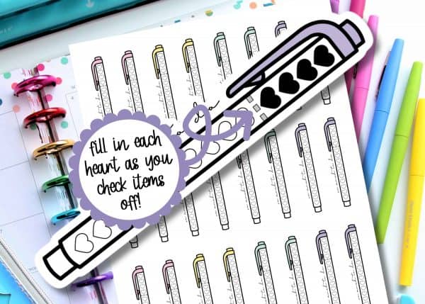 Free Printable Checklist Planner Stickers For The List Makers - A ...