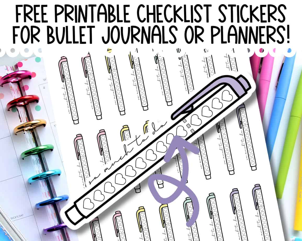 Home & Living Tools Circle Checklist Jewel Palette Checklist Sticker ...