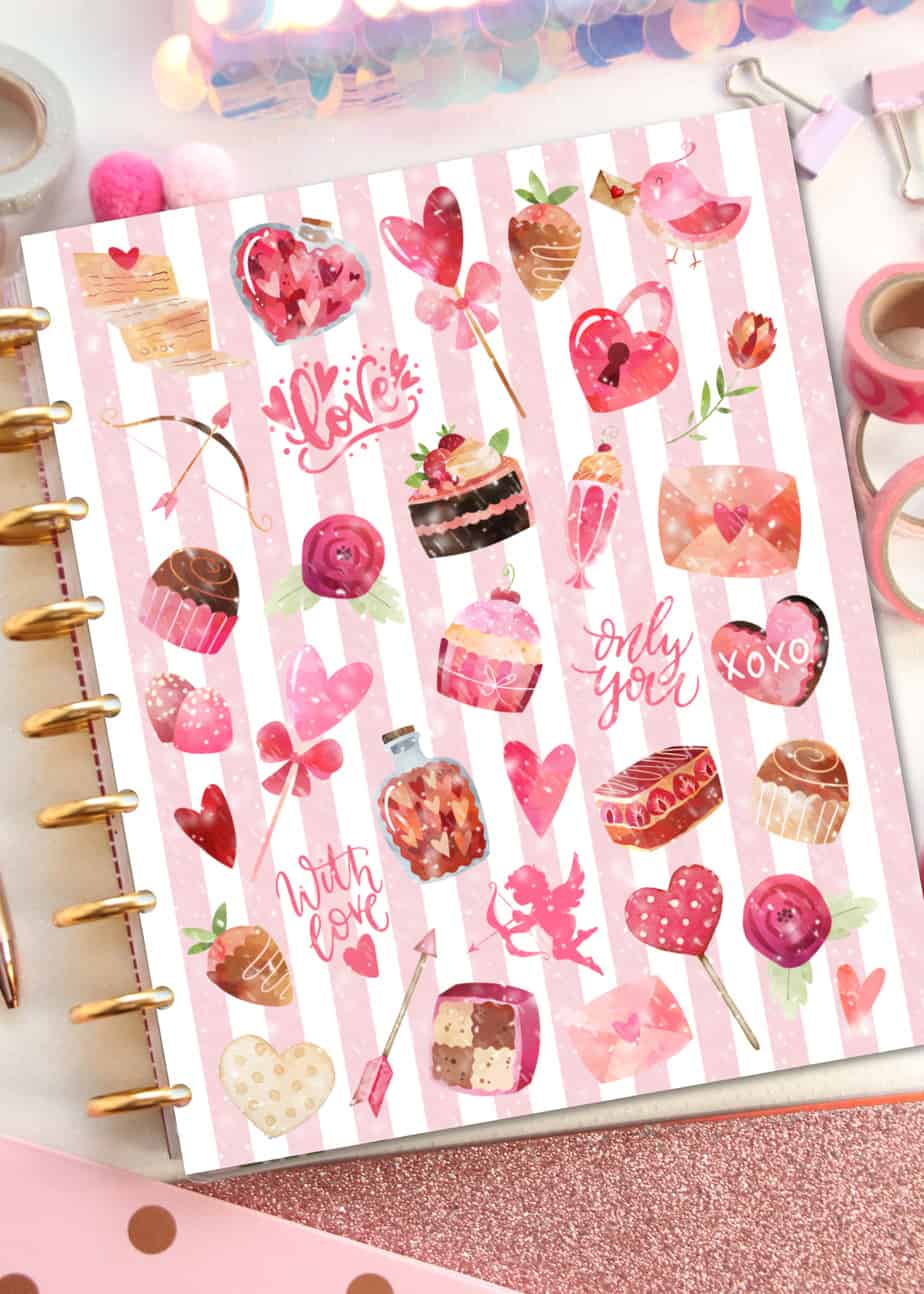 FREE Printable Valentines Day Digital Paper - A Country Girl's Life