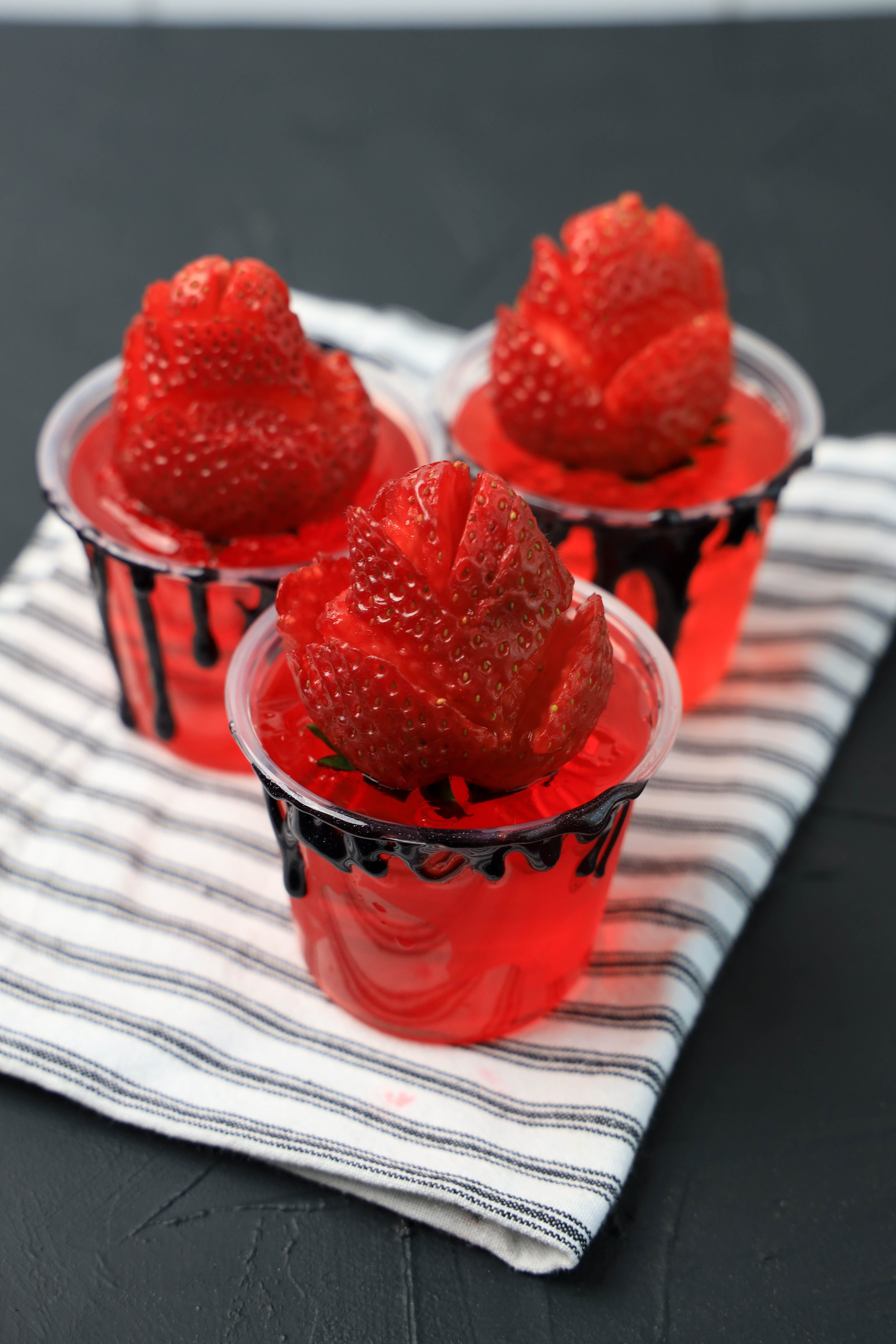 Blood Red Halloween Jello Shots {The Morticia Addams} - A Country Girl ...