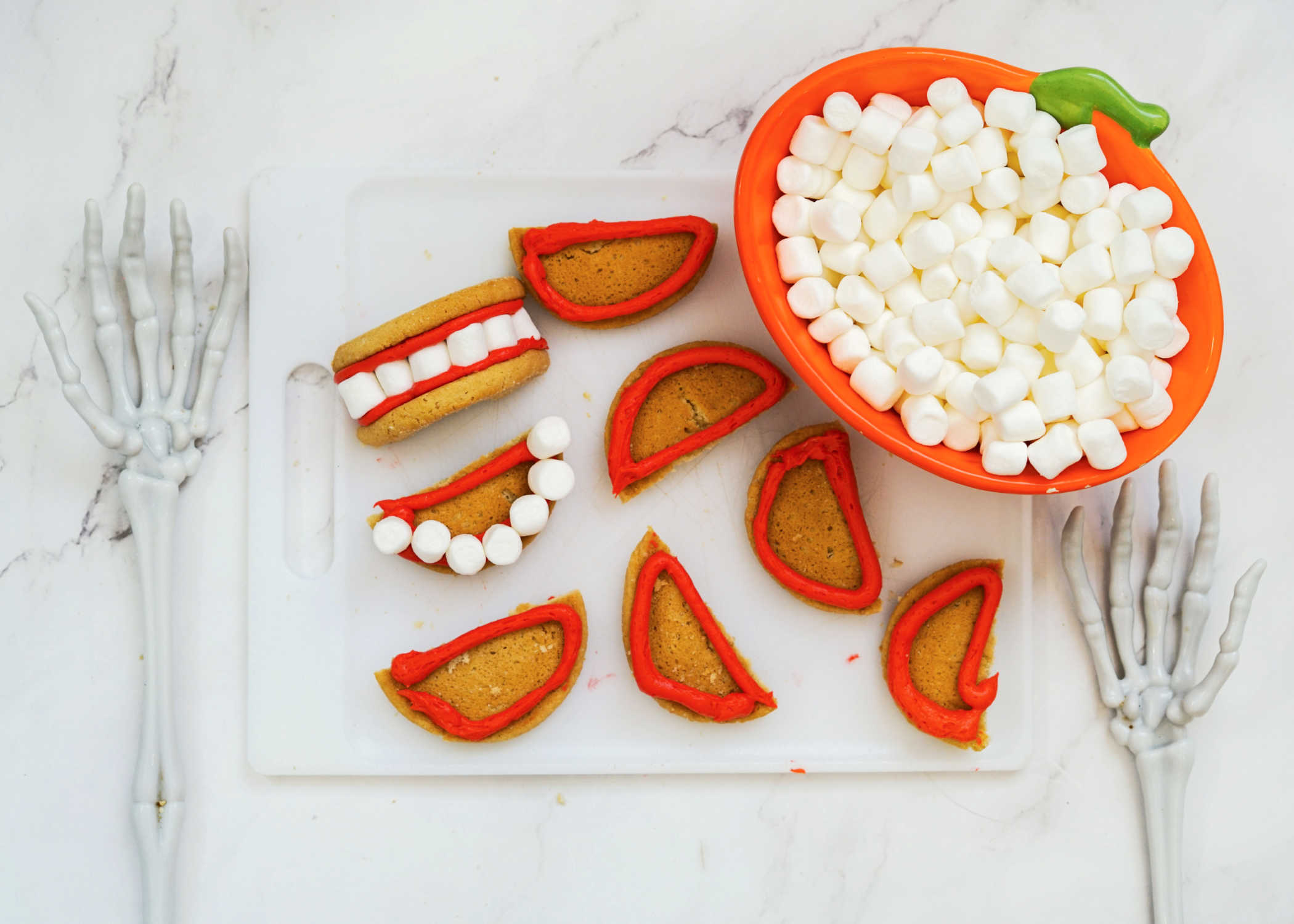 Vampire Fang Cookies {EASY Halloween Treat} - A Country Girl's Life