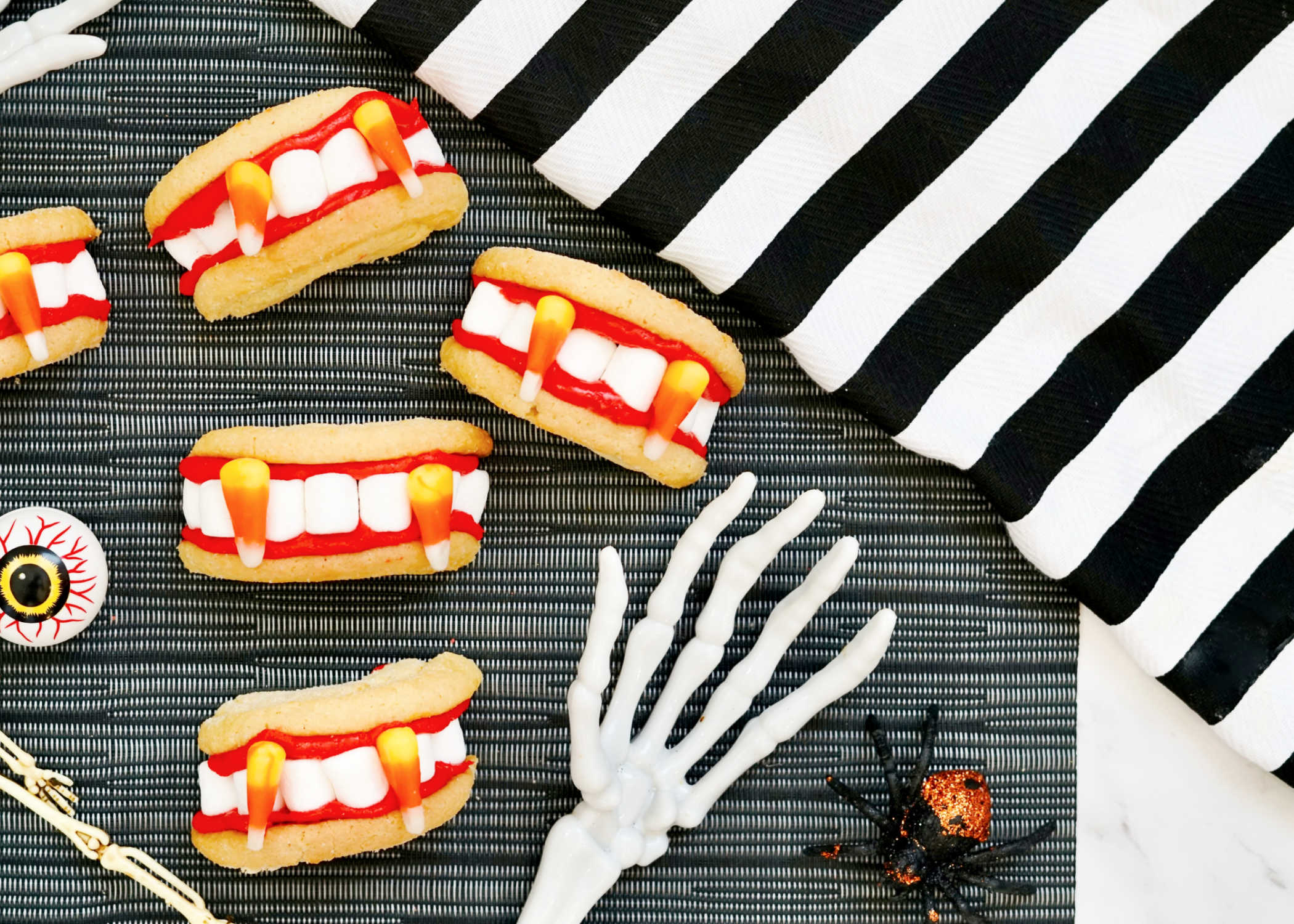 Vampire Fang Cookies {EASY Halloween Treat} - A Country Girl's Life