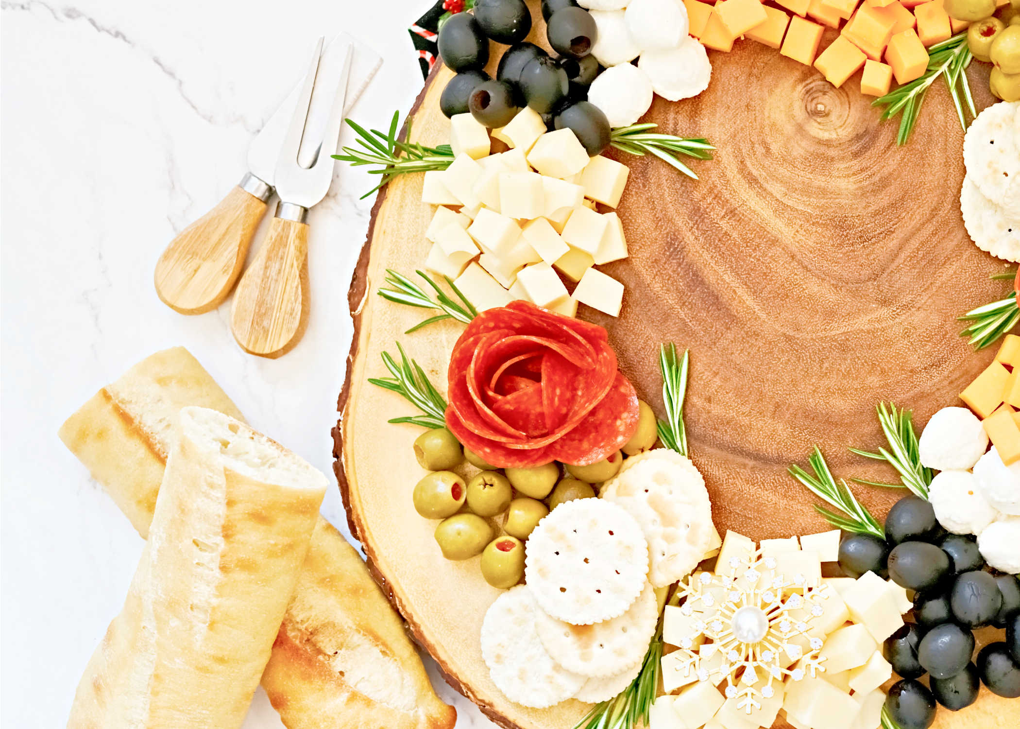 Easy Christmas Wreath Cheese Board Charcuterie A Country Girl S Life