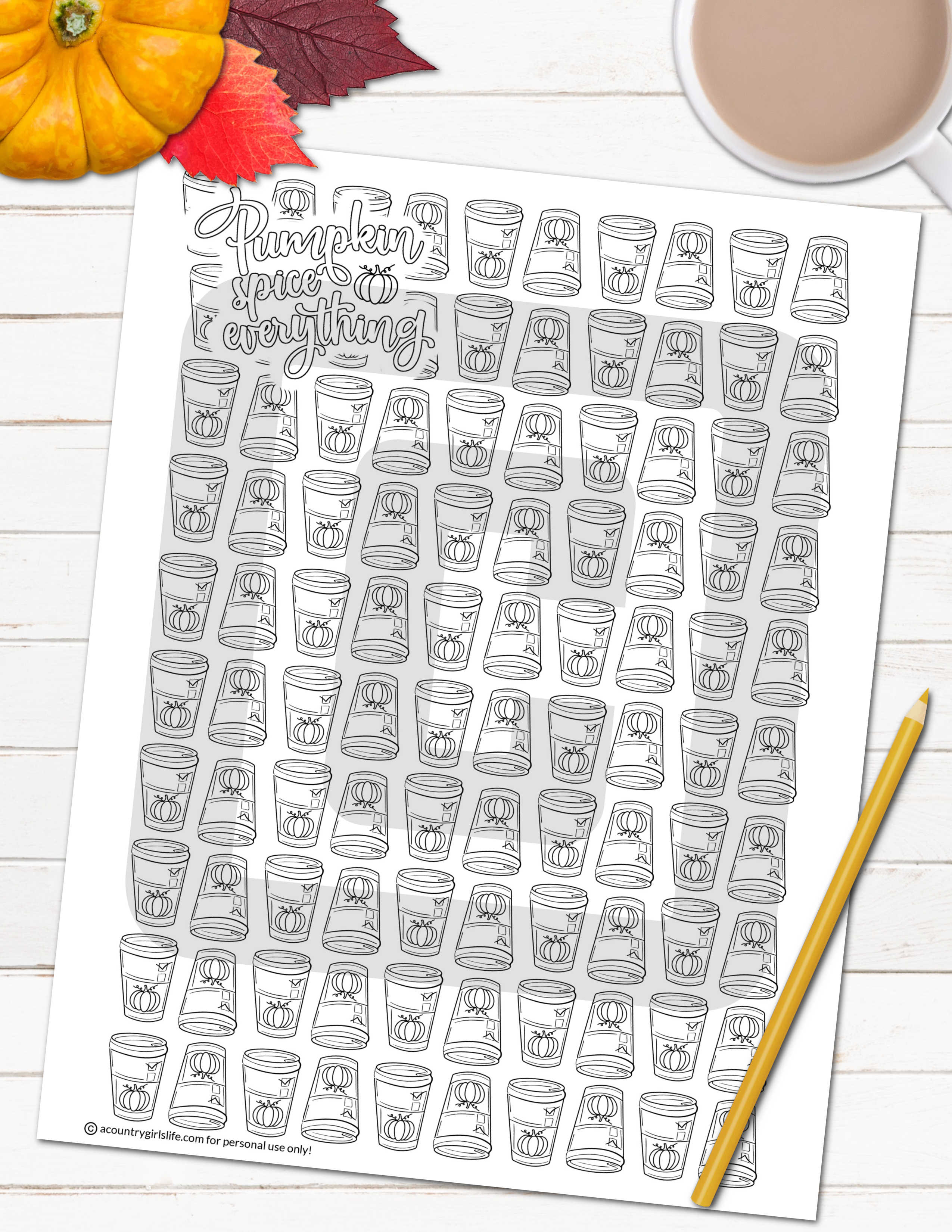 FREE Fall Coloring Pages for Adults! {CUTE} - A Country Girl's Life