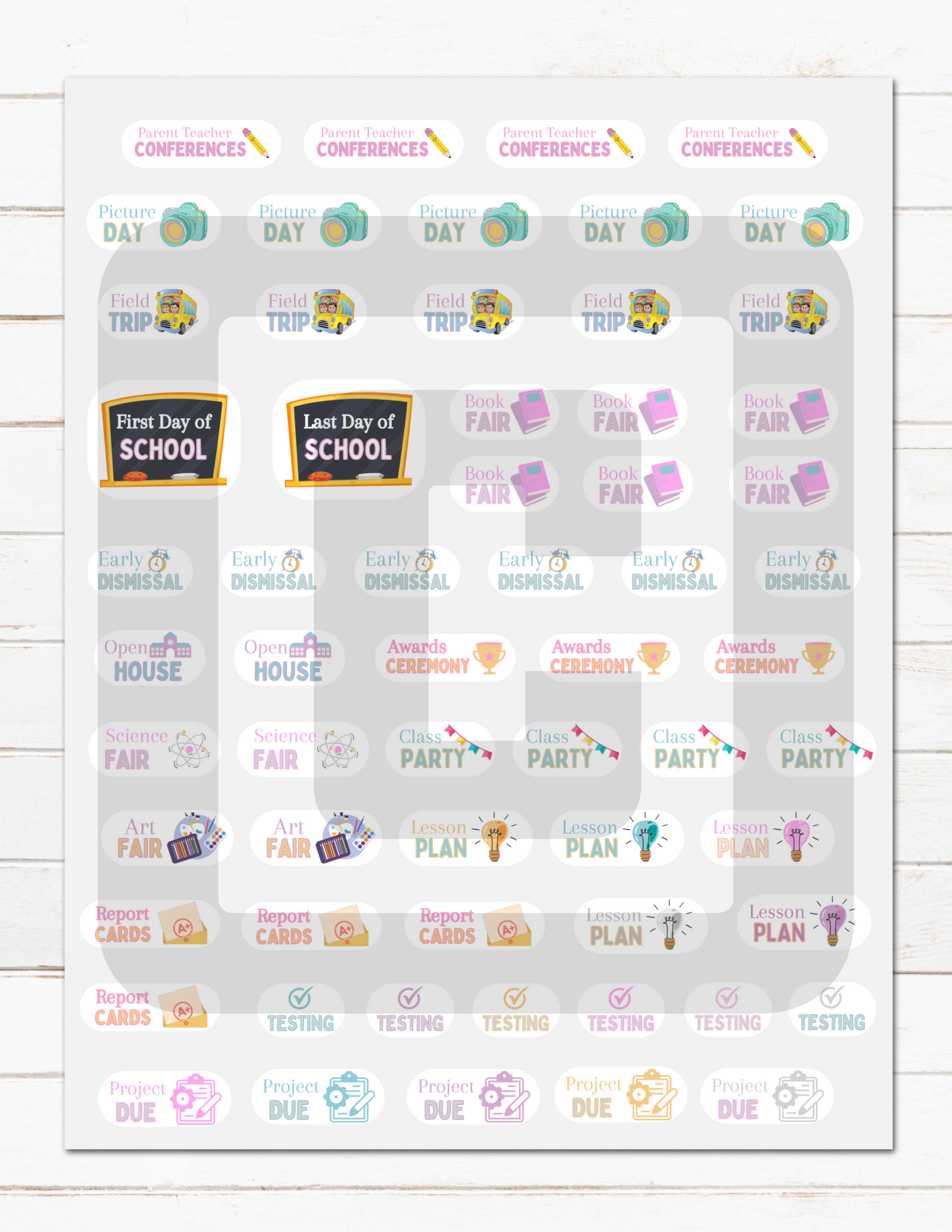 FREE Teacher Planner Stickers {CUTE!} - A Country Girl's Life