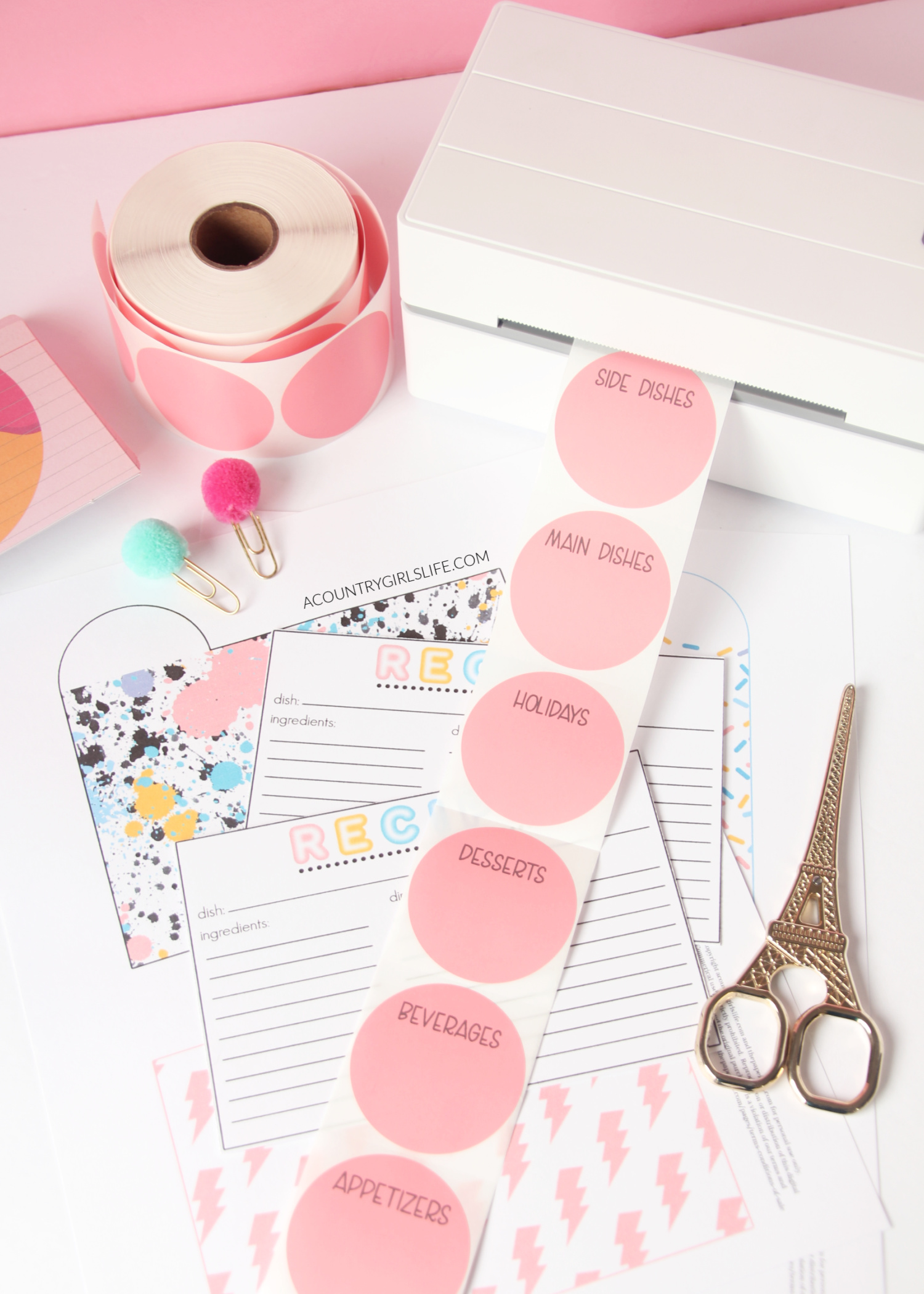 FREE Recipe Card Template Printable! - A Country Girl's Life