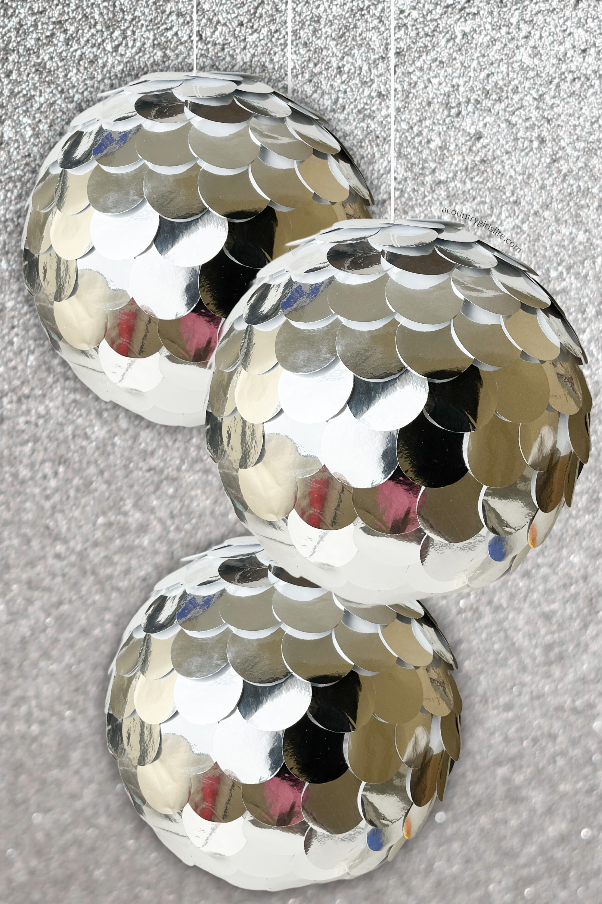 DIY Disco Ball (With Foil Wrapping Paper) - A Country Girl's Life