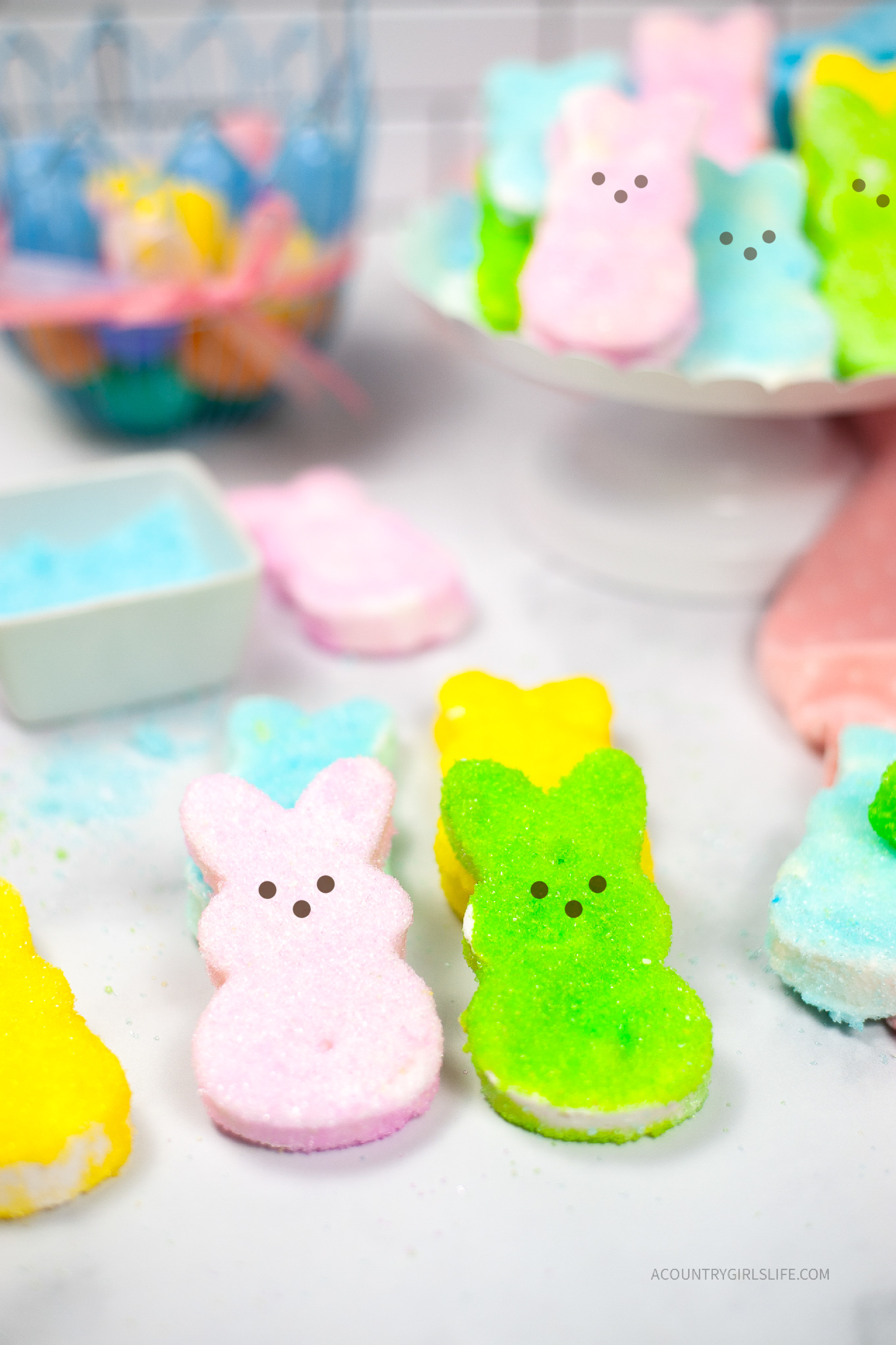 Homemade Marshmallow Peeps +FREE PEEPS TEMPLATE - A Country Girl's Life