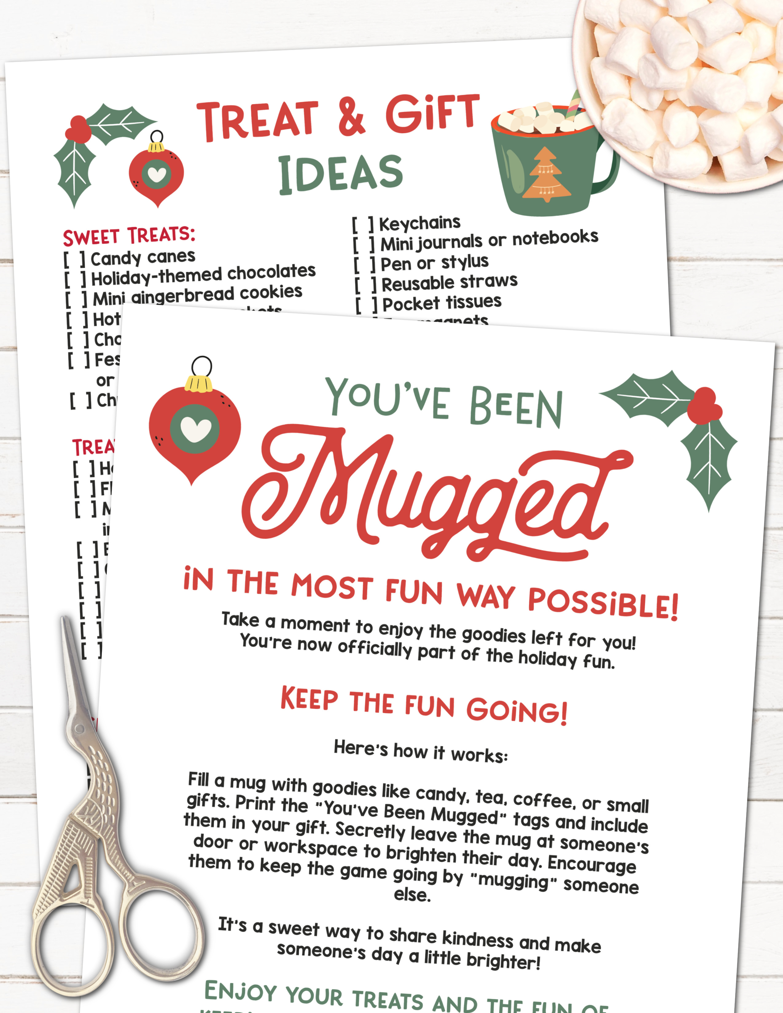 You've Been Mugged FREE Printable - A Country Girl's Life