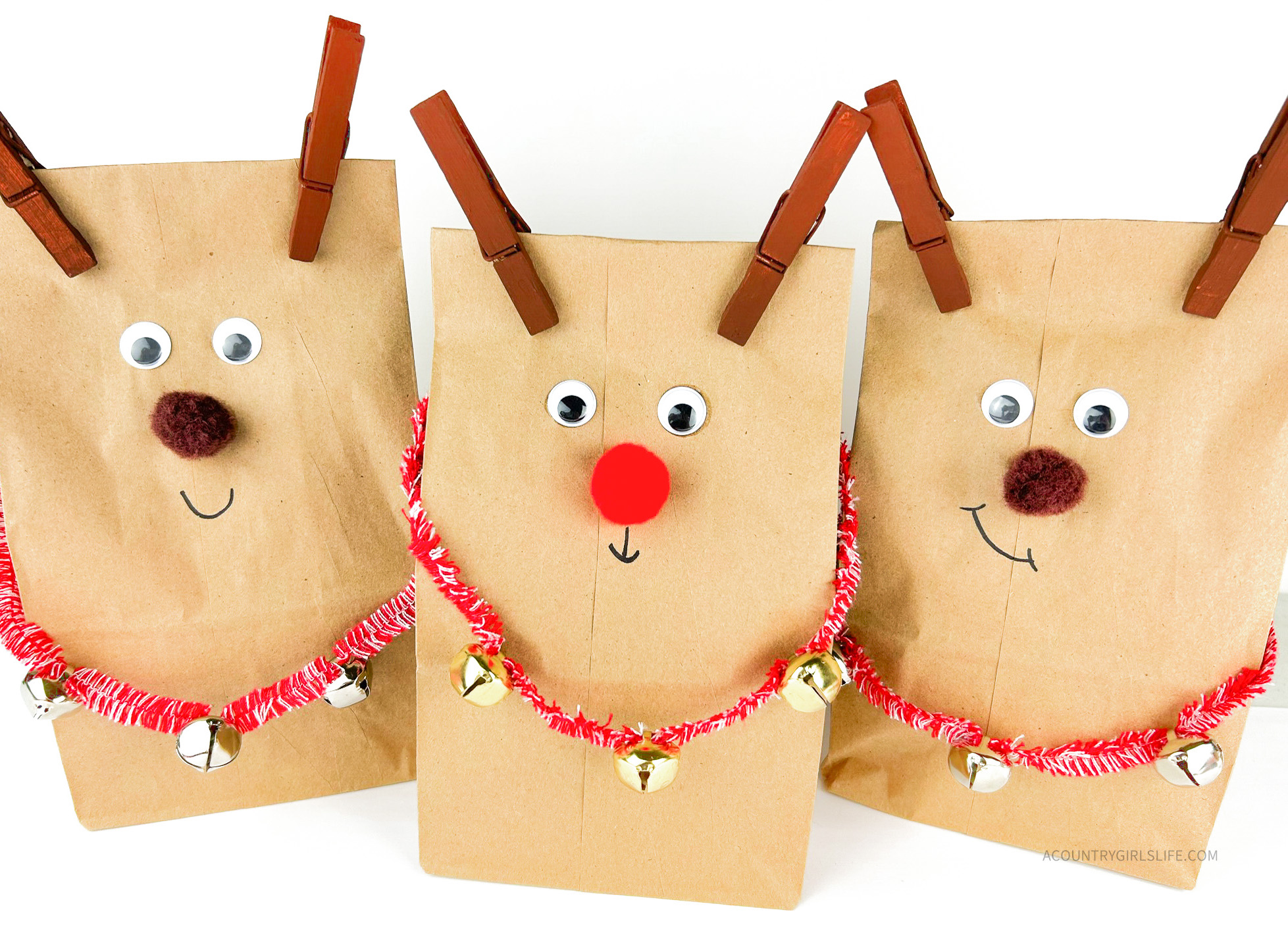 Reindeer Gift Bags - A Country Girl's Life