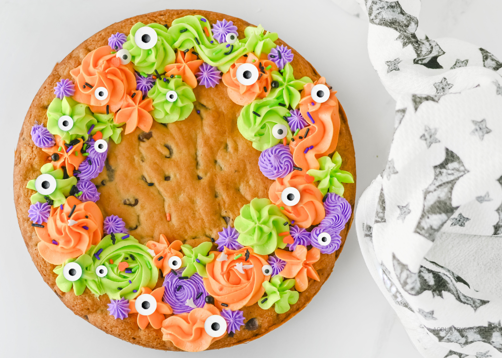 Halloween Cookie Cake - A Country Girl's Life